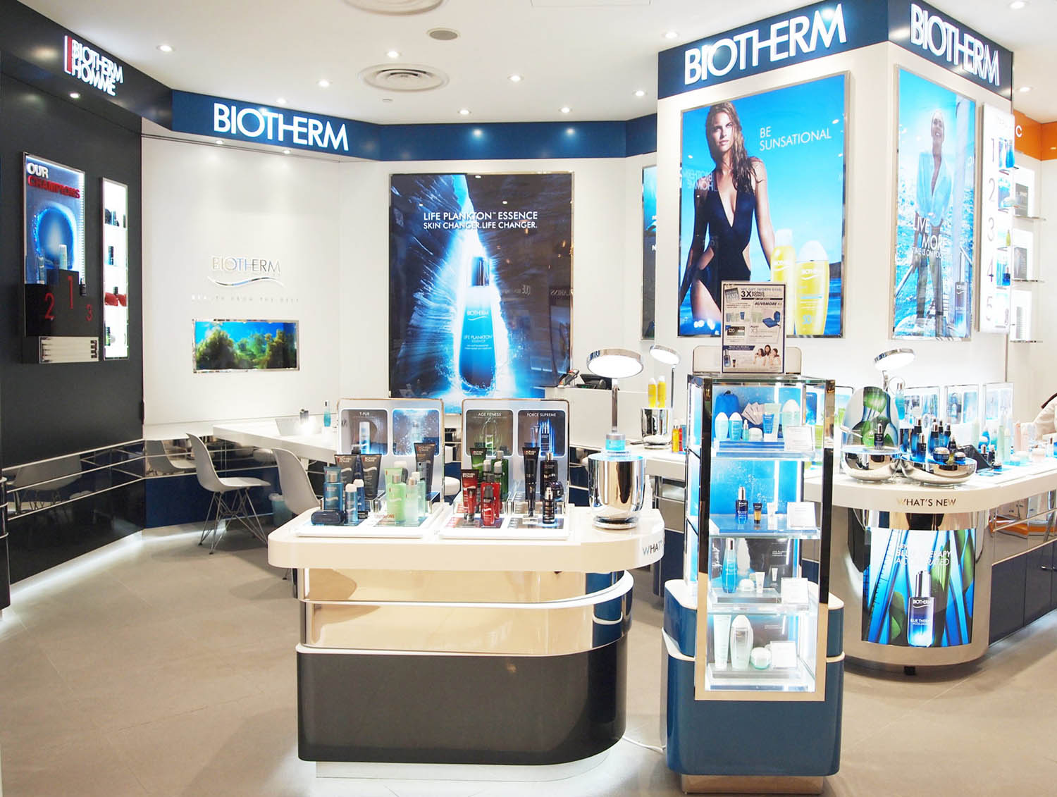 Biotherm - TANGS Vivo City & TANGS Orchard | mü interior | Commercial ...