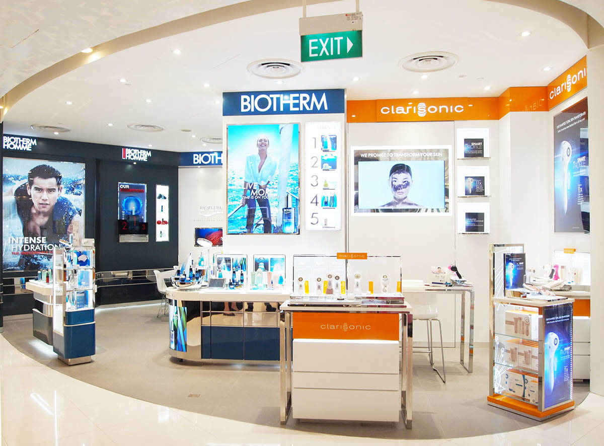 Biotherm - TANGS Vivo City & TANGS Orchard | mü interior | Commercial ...